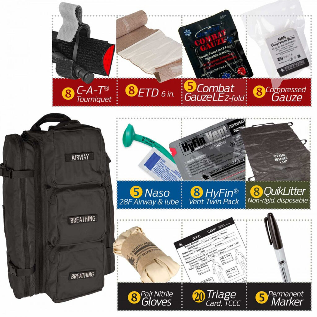 MCI Walk Kit, Black (w 8 QuickLitters) – GoRescue Brands, LLC. | A ...